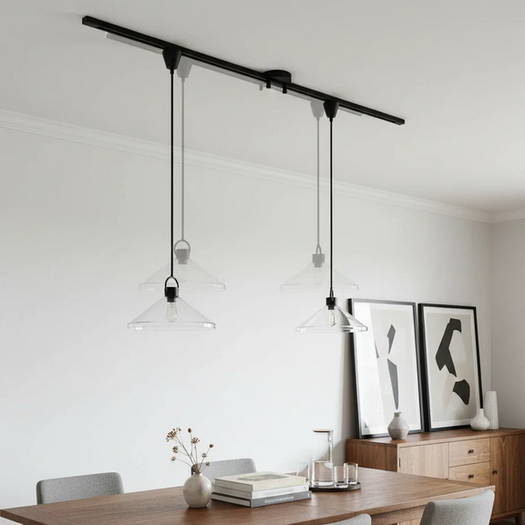 Spin Rotatable and Movable Chandelier Ceiling Track | Portable | Ping ...